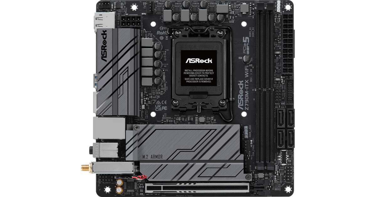 Asrock Z790M-ITX WiFi Intel Z790 LGA 1700 mini ITX | Pepita.hu