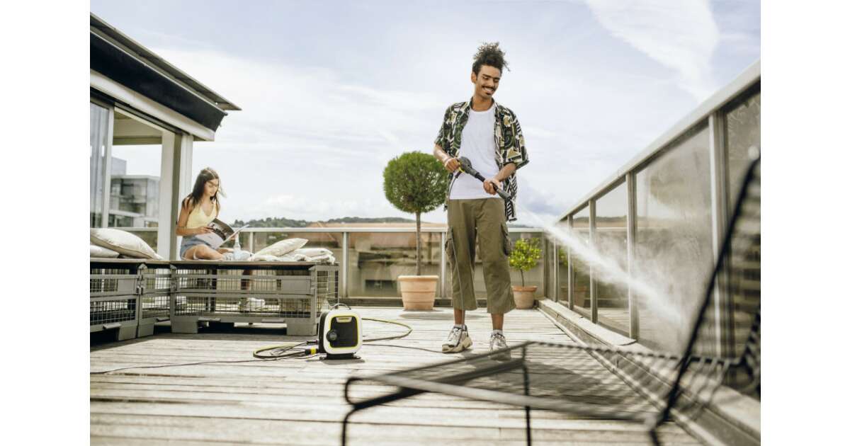 Karcher K Mini Plus High Pressure Washer, Grey-Black | Pepita.com