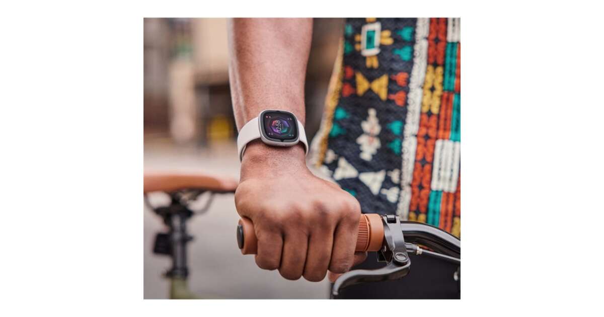 FITBIT Sense 2 okosóra (Lunar White / Platinum Aluminium) | Pepita.hu