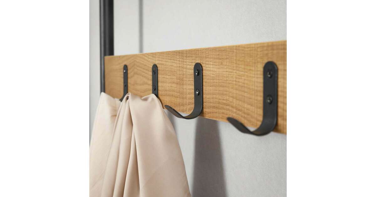 Előszoba bútor / álló fogas / cipőpad - Vasagle Loft - 70 x 175 cm ...