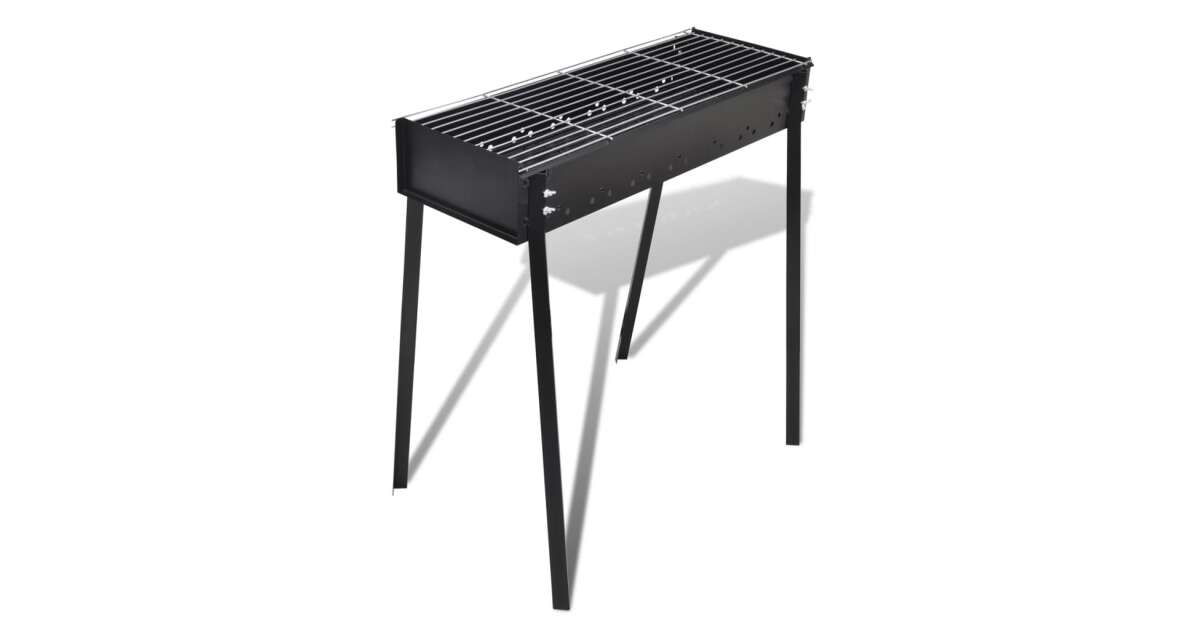 vidaXL BBQ Állvány Faszén Barbecue 75X28cm | Pepita.hu