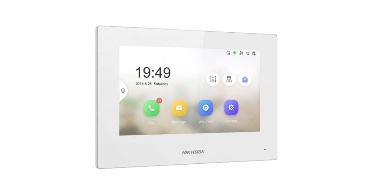Hikvision IP video intercom indoor unit white (DS-KH6320-WTE1-W ...