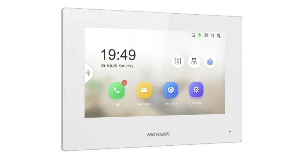 Hikvision IP video kaputelefon beltéri egység fehér (DS-KH6320-WTE1-W ...