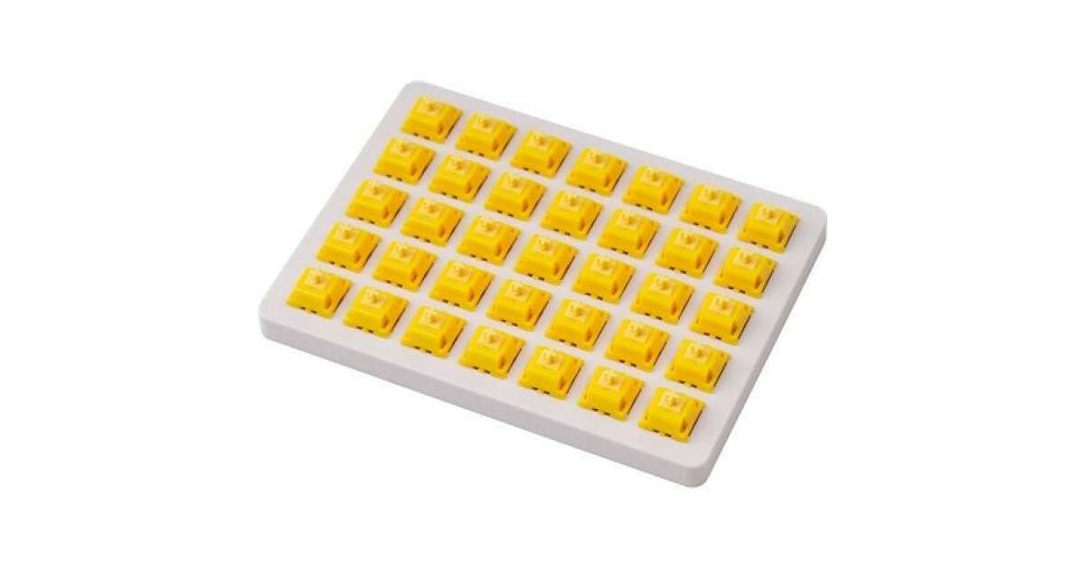 Keychron Gateron Cap Gold Yellow switch set (35db) (Z76) | Pepita.hu