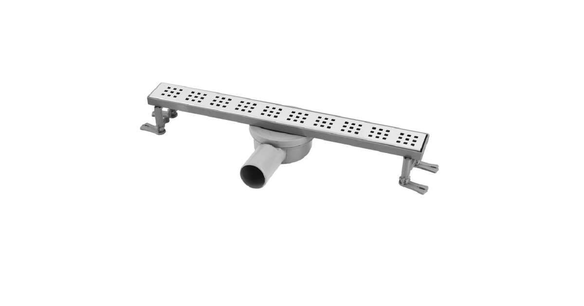 Rigola dus Maxiflow Pera cu gratar inox, 50cm | Pepita.com