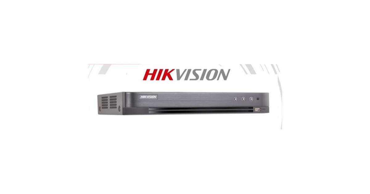 Hikvision DVR rögzítő - DS-7204HUHI-K1/P (4 port, 5MP/48fps, 2MP/100fps, H265+, 1x Sata, Audio ...
