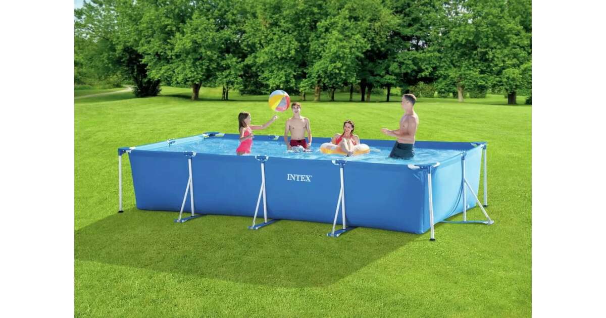 Medence fém váz Intex, 450x220x84 cm, 7,100 liter | Pepita.hu