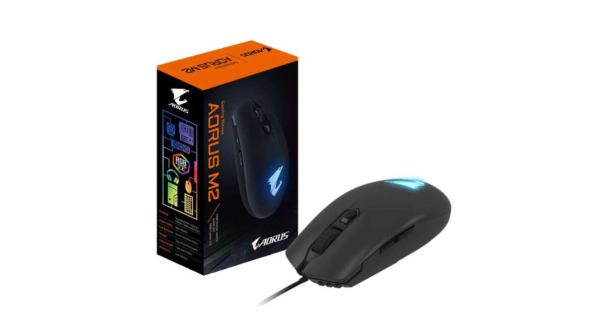 Gigabyte AORUS M2 Gaming Mouse Black | Pepita.hu