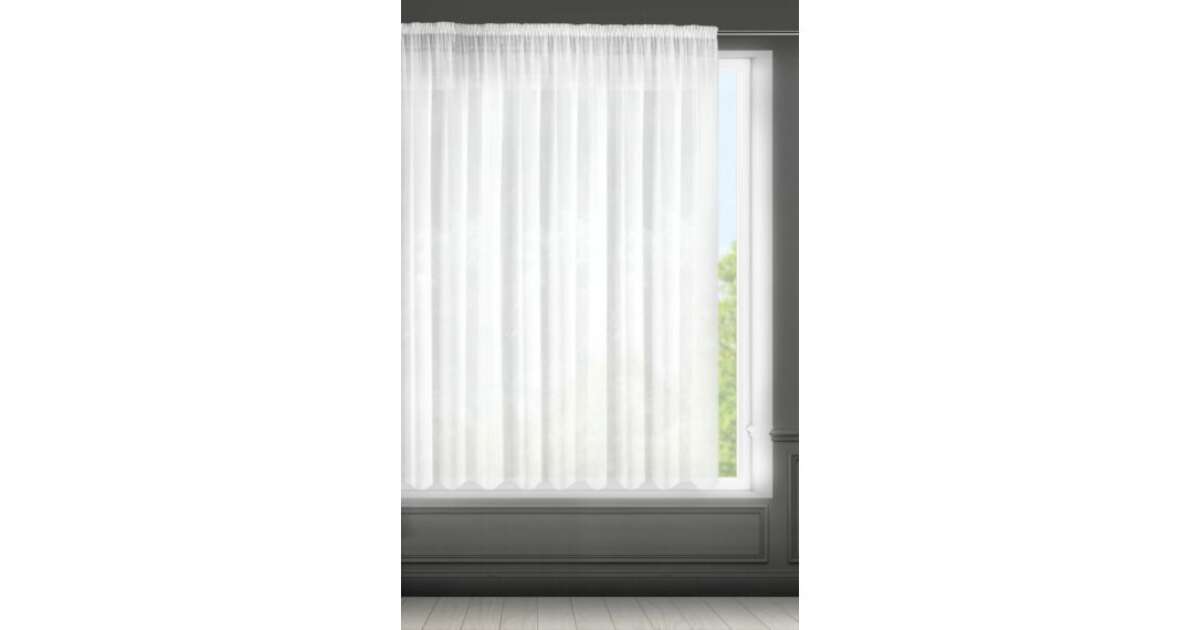 Rebecca fényáteresztő függöny finom esőszerkezettel Fehér 350x160 cm ...