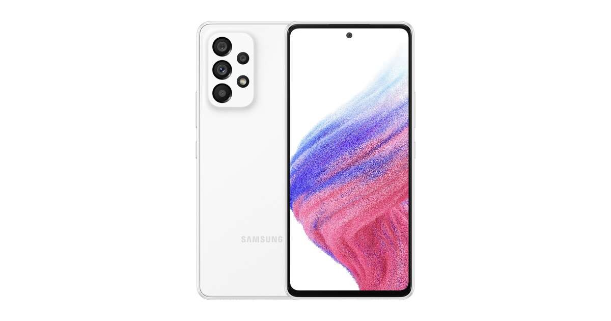Samsung A536B Galaxy A53 5G DS 128GB (6GB RAM) - Fehér + Hydrogél fólia ...