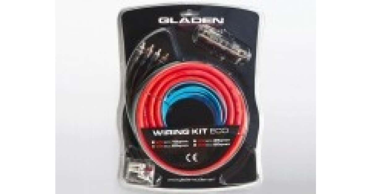 Autóhifi kábel készlet 20 mm2 erősítő bekötéshez Gladen Audio WK 20 | Pepita.hu