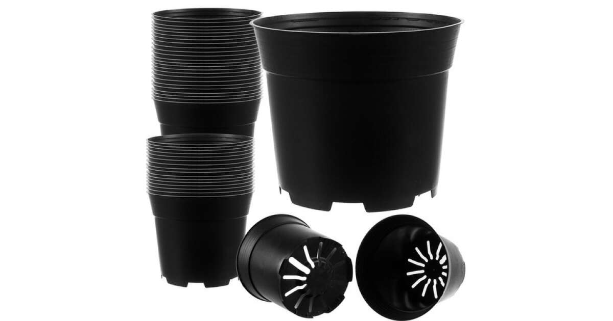 Ültető cserép virágokhoz, műanyag, 50 db-os készlet | Pepita.hu