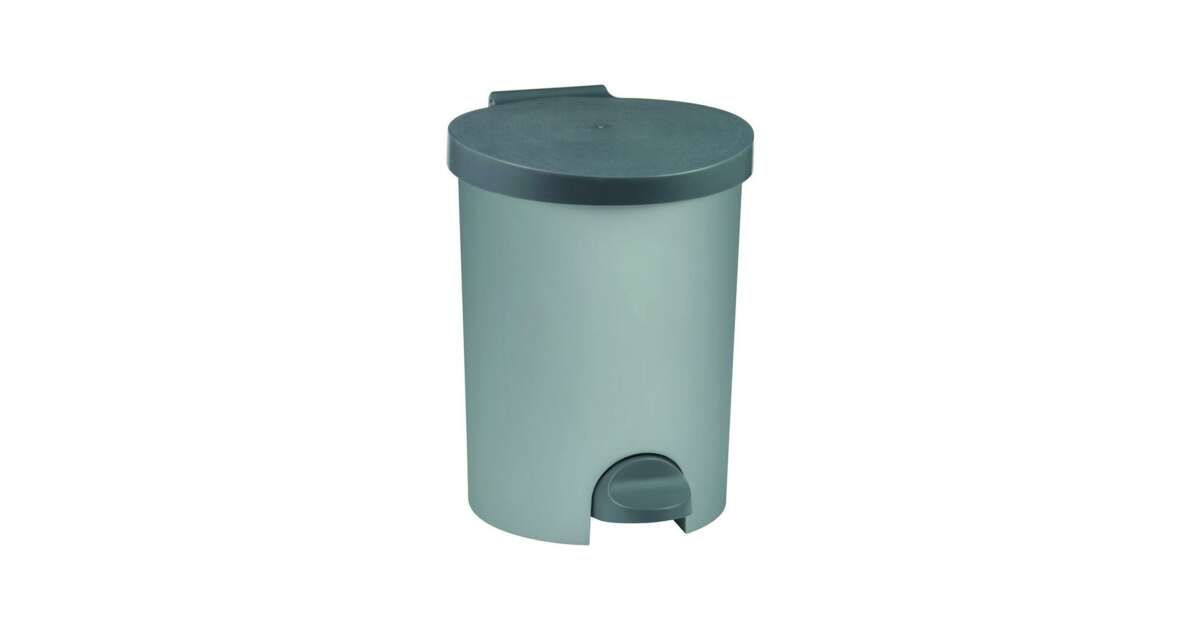 Rubbish bin with pedal plastic 15 litre removable container Curver ...