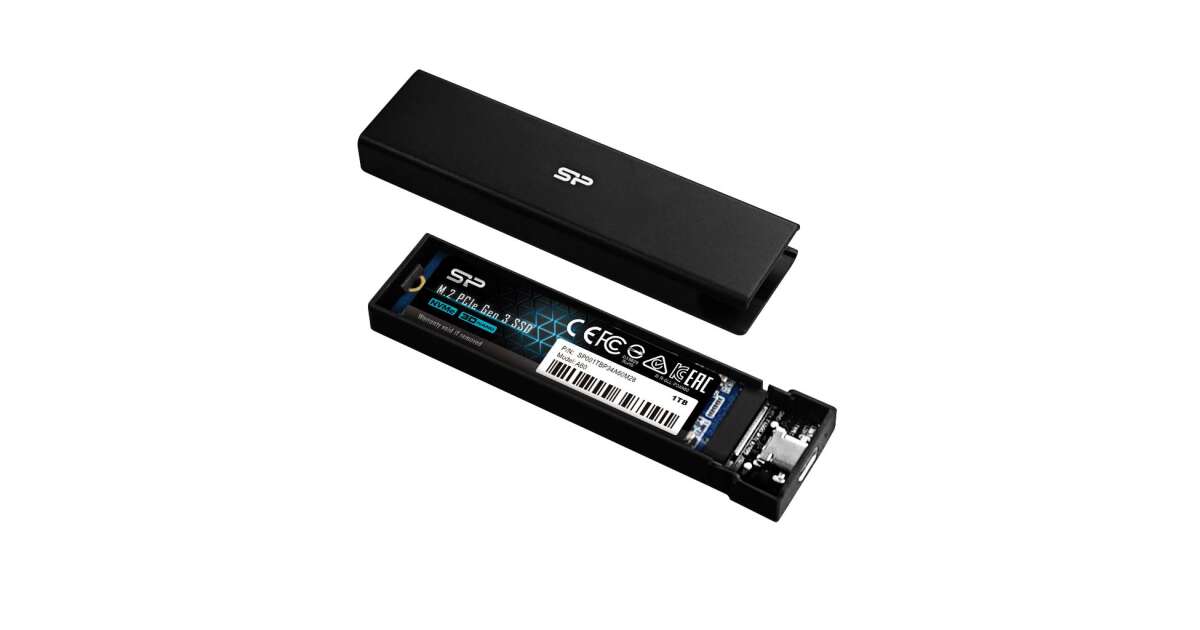 Silicon Power Külső SSD ház - PD60 (M.2 PCIe NVMe SSD / M.2 SATA SSD ...