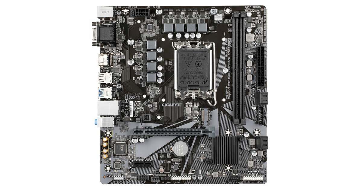 Gigabyte Motherboard - Intel H610M H s1700 (H610, 2xDDR5 4800MHz, 1xGBE ...