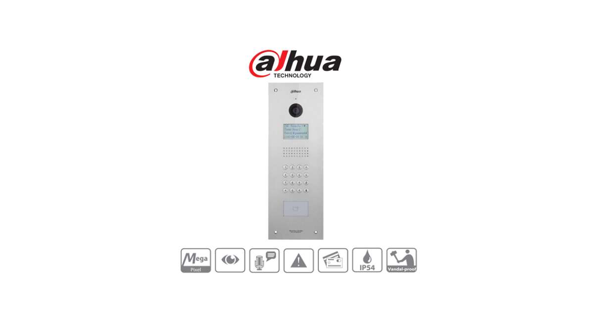 Dahua IP video intercom - VTO1210C-X (outdoor unit, 1.3 MP, 4 mm, IP54 ...