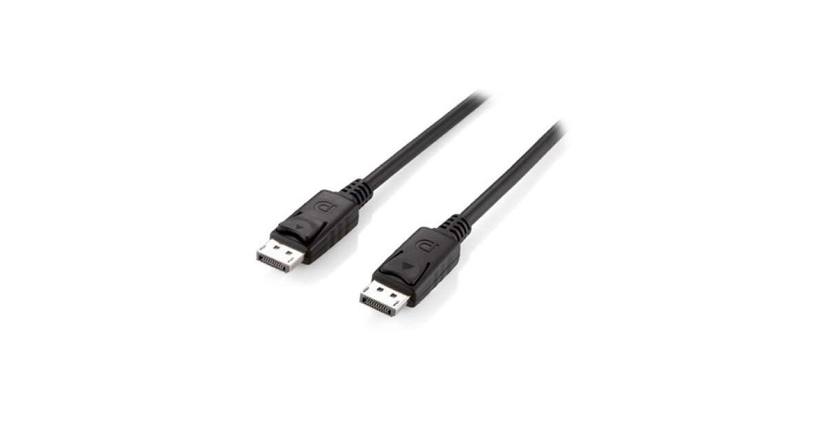Equip Kábel - 119332 (DisplayPort1.2 kábel, 4K/30Hz, apa/apa, 2m ...
