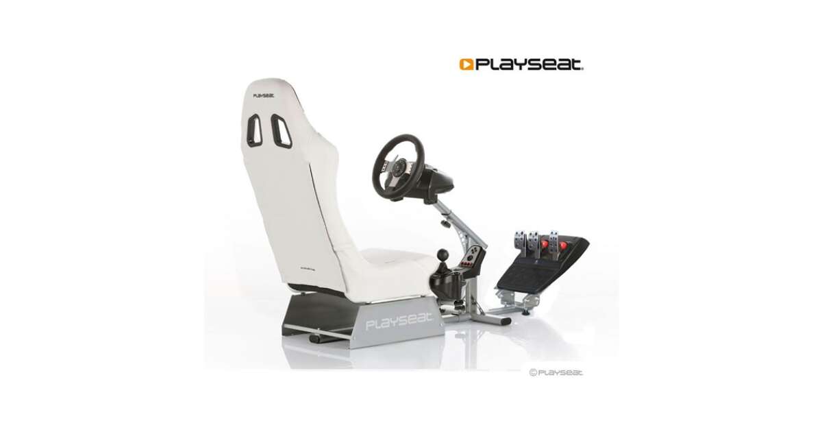 Playseat® Szimulátor cockpit - Evolution White (Tartó konzolok: kormány,pedál, összecsukható ...