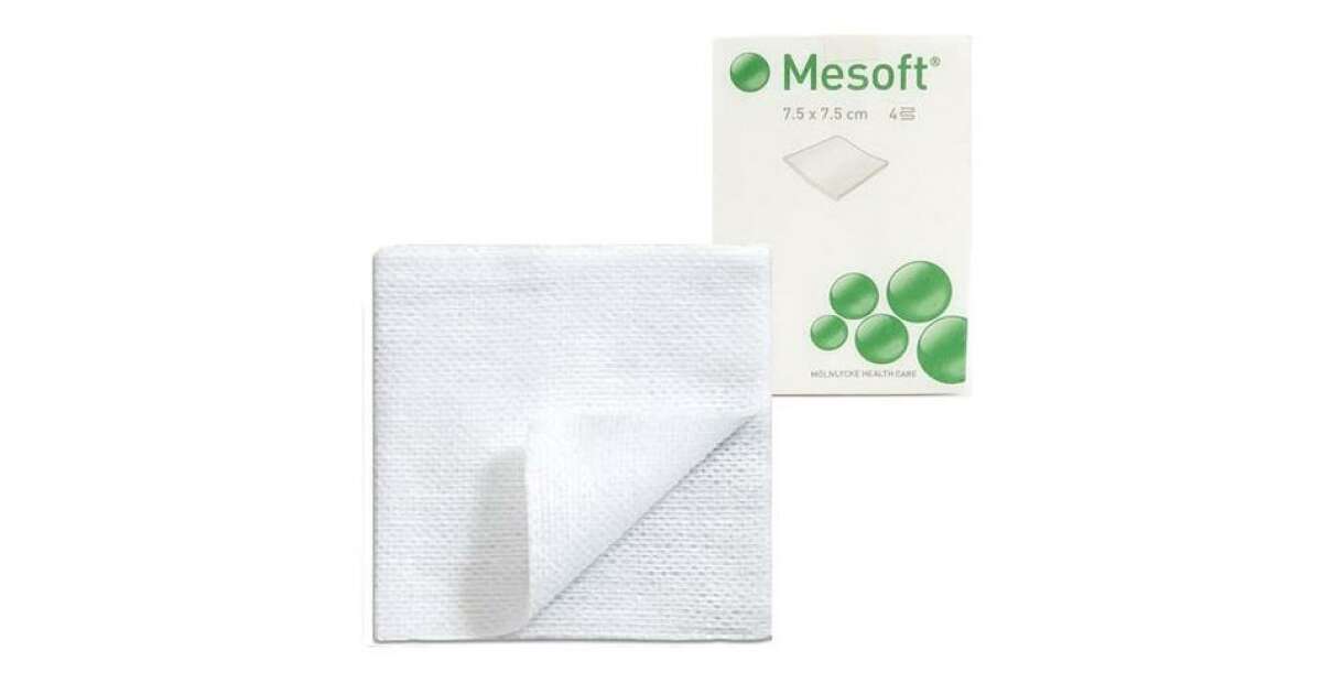 Mesoft steril sebkötöző, nedvszívó sebpárna, 10x10cm, 150db | Pepita.hu