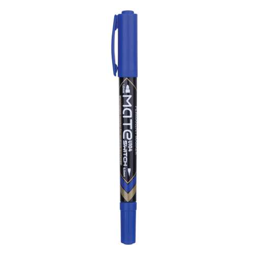 Marker permanent cu două capete, albastru, Deli Mate 2:1 0,5-1,0 mm ...