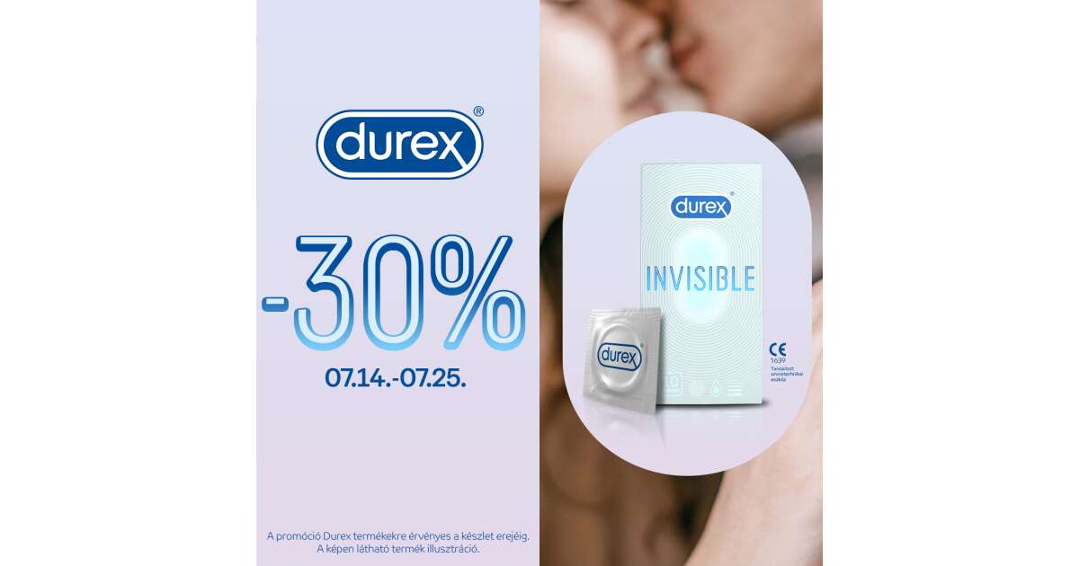 Prezervative extra sensibile Durex Invisible 10buc | Pepita.com