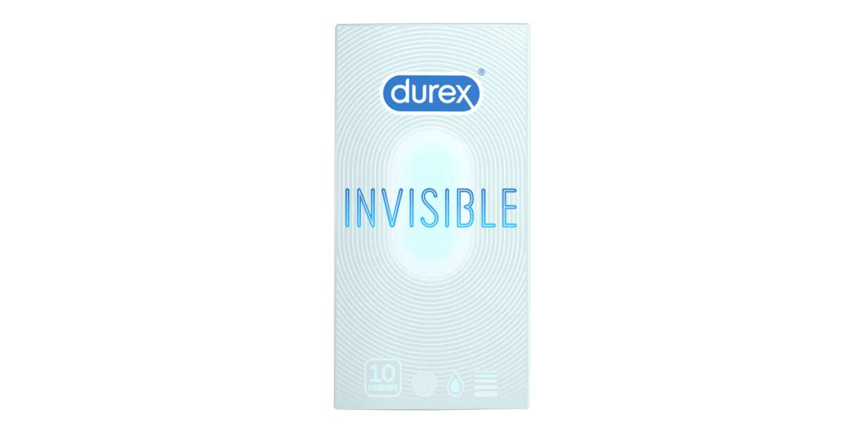 Prezervative extra sensibile Durex Invisible 10buc | Pepita.com