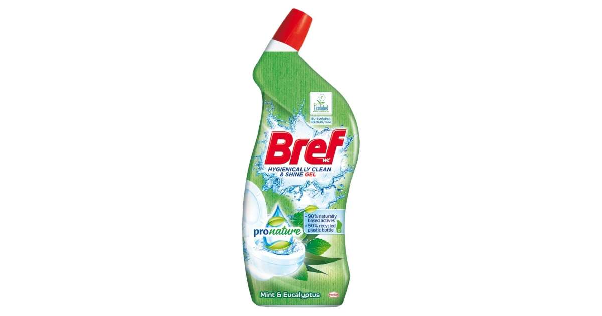 Bref ProNature Mint&Eucalyptus WC frissítő gél 700ml | Pepita.hu