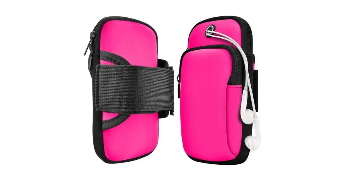 Tok álló, textil (univerzális, karpánt, 2 zseb, cipzáras, sportoláshoz ...