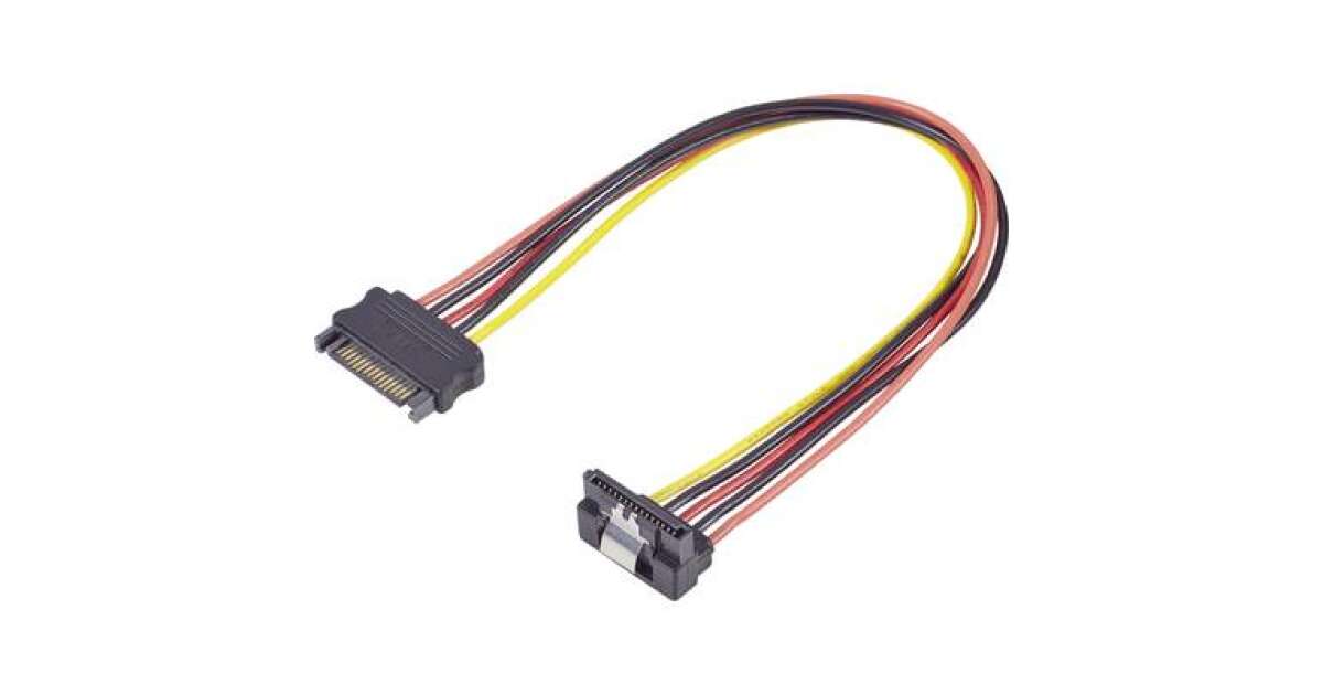 Renkforce SATA áram hosszabbító kábel 0,3 m | Pepita.hu