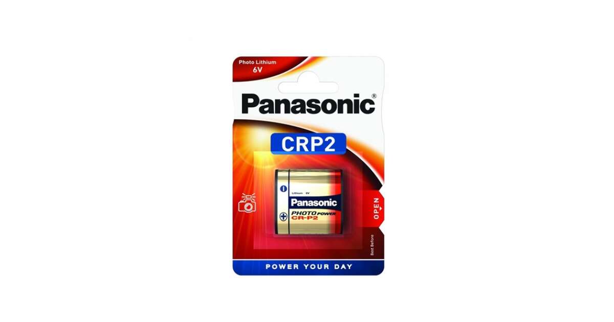 Panasonic CR-P2L/1BP lítium fotóelem (1 db / bliszter) | Pepita.hu