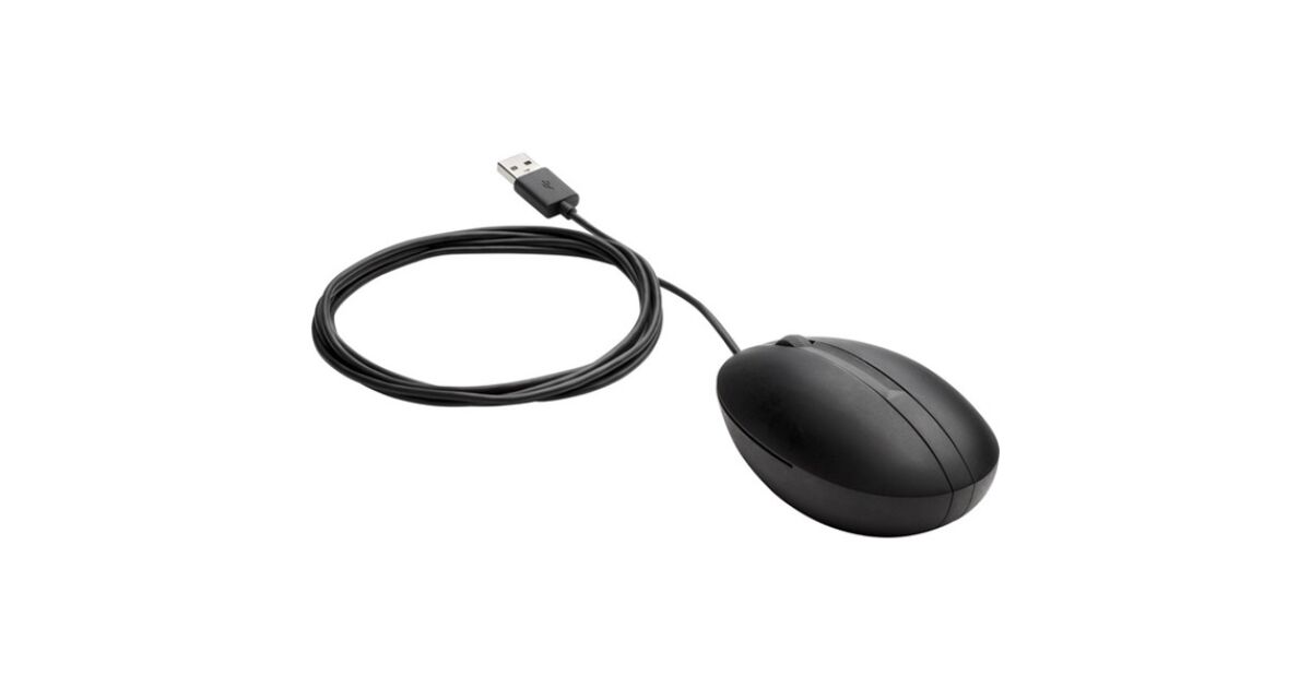 HP 320M Wired Optical Mouse - Black | Pepita.com