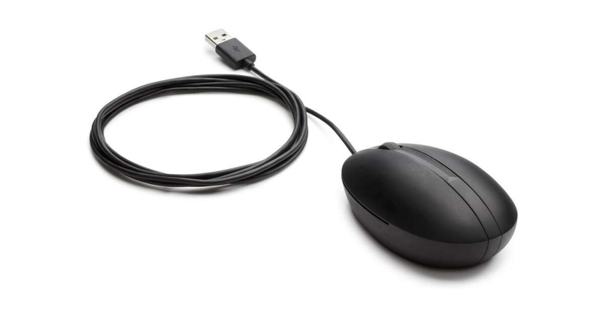 HP 320M Wired Optical Mouse - Black | Pepita.com