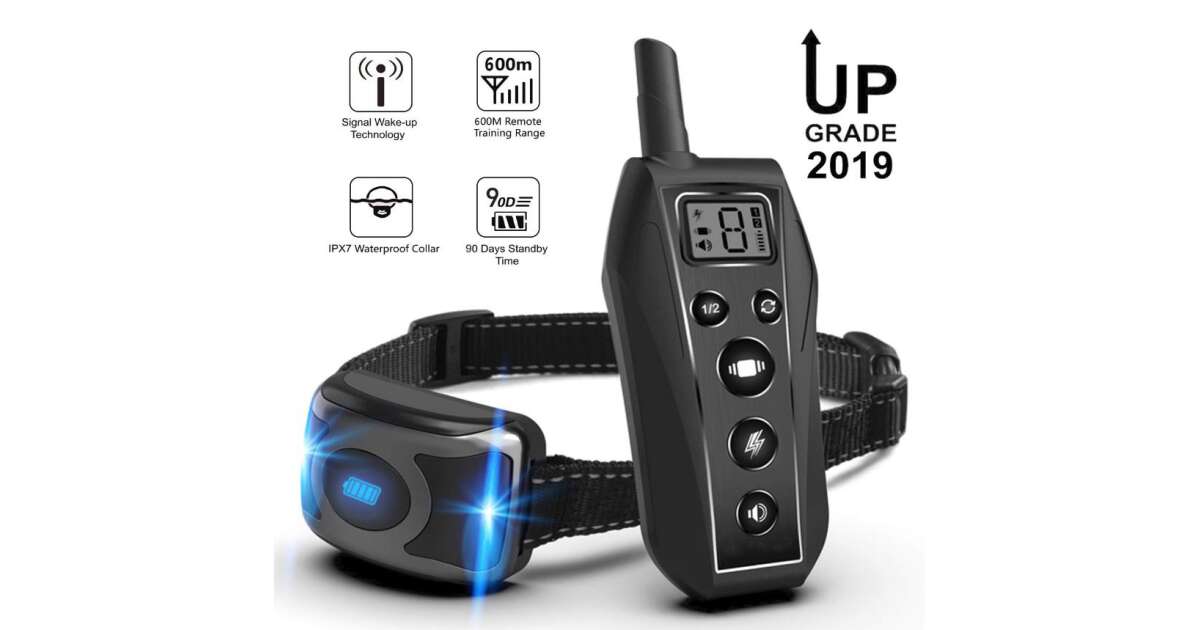 Patpet T700 távirányítós elektromos kiképző nyakörv szett 600m ...