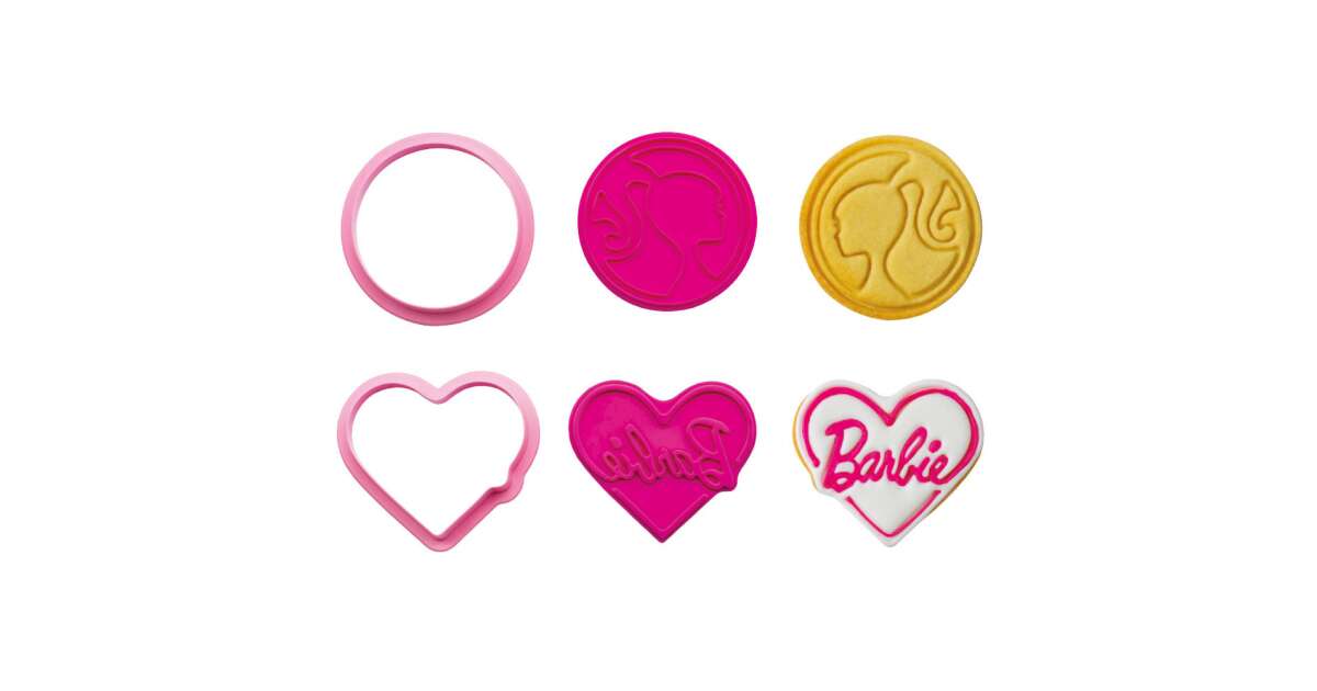Decora Barbie kiszúró szett nyomdával, műanyag, 2 db-os | Pepita.hu
