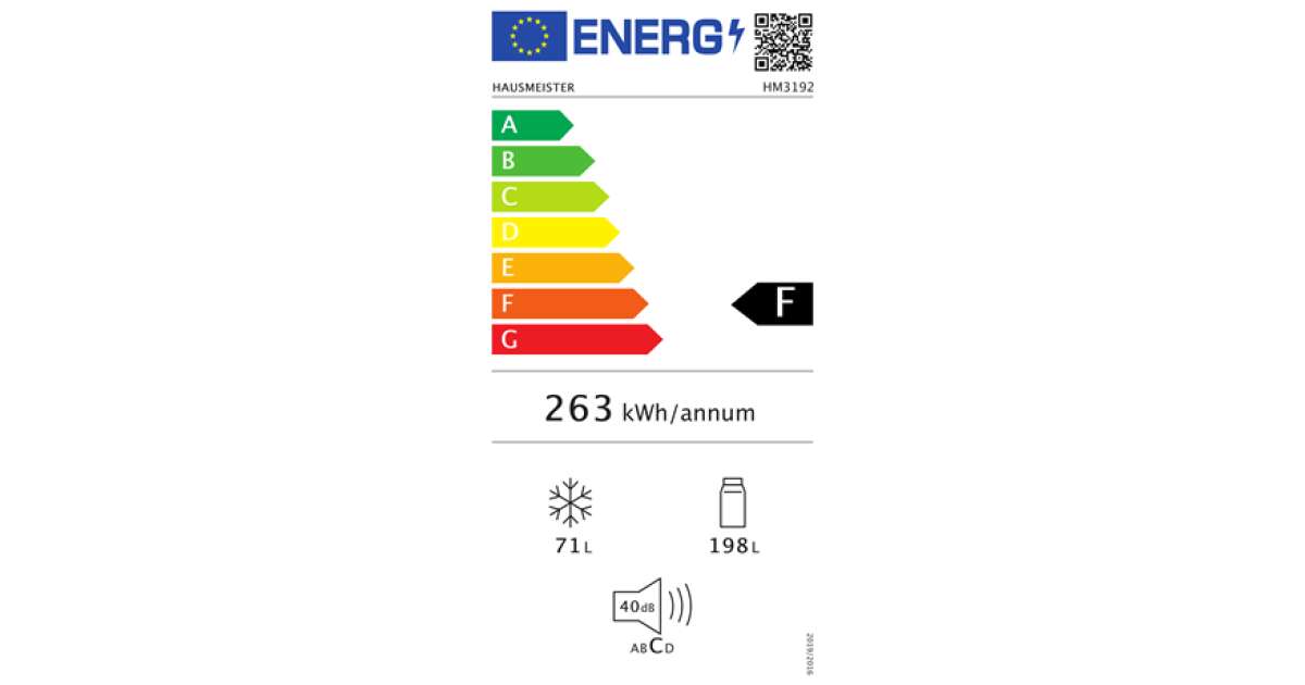 Hausmeister HM3192 alulfagyasztós Hűtőszekrény #fehér | Pepita.hu