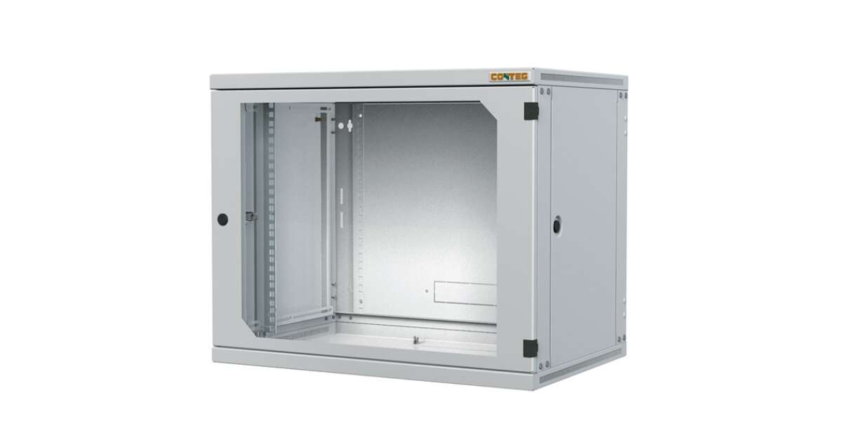 Conteg 6U 19 fali rack szekrény 600x600 szürke (RUN-06-60/60) | Pepita.hu