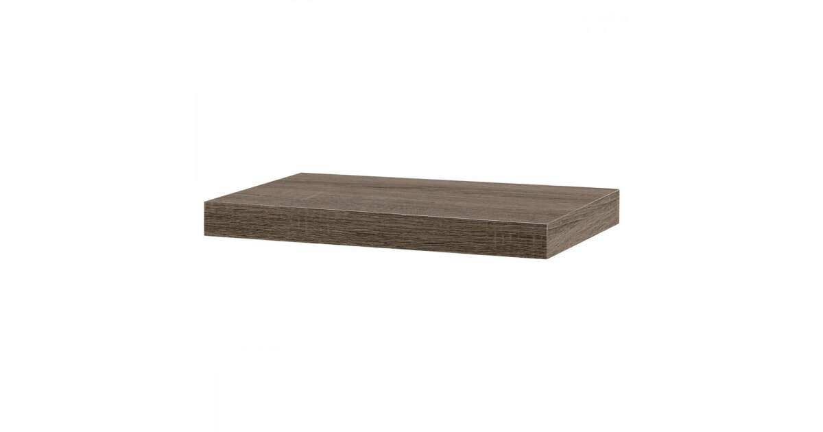 Lebegő polc 40 cm. MDF-ből Sonoma Sötét tölgy Színben Raktárról P-023 ...