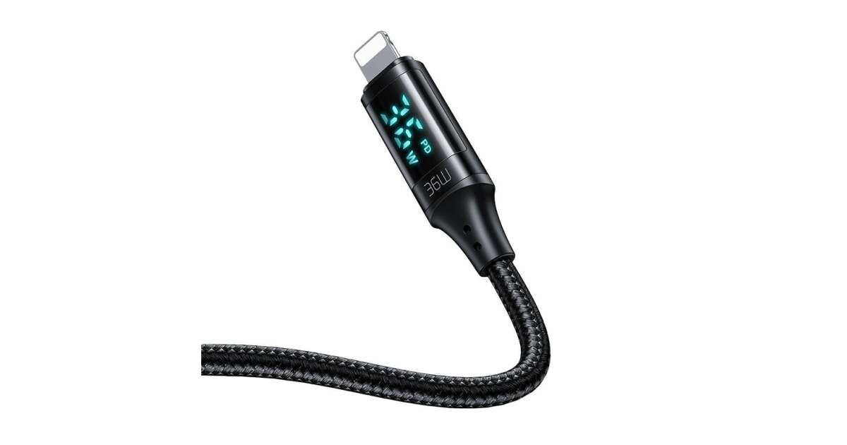 Mcdodo CA-1030 USB-C to Lightning cable, 36W, 1.2m (black) | Pepita.hu