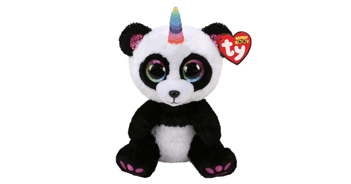 Ty Beanie Boo plüss - panda, 24 cm | Pepita.hu