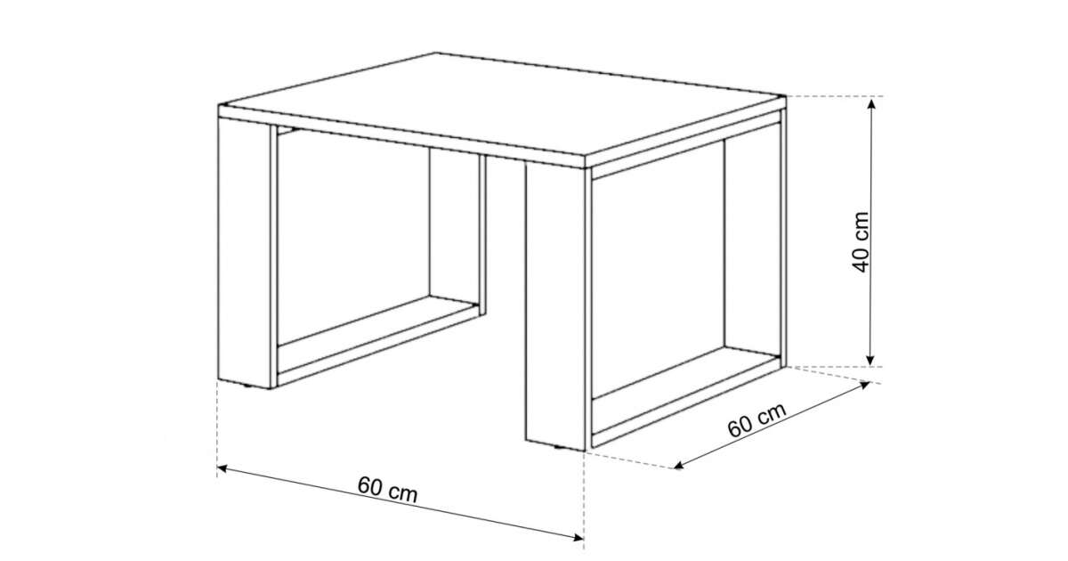 LUCA_60 Dohányzóasztal Matt Fehér Színben | Pepita.hu