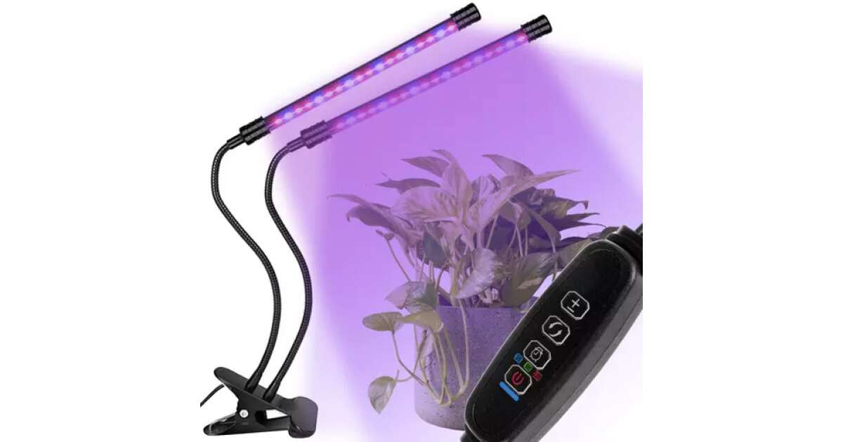 2×20 LED cu 2 panouri cu 2 LED-uri, cu fixare cu clips, telecomandă ...