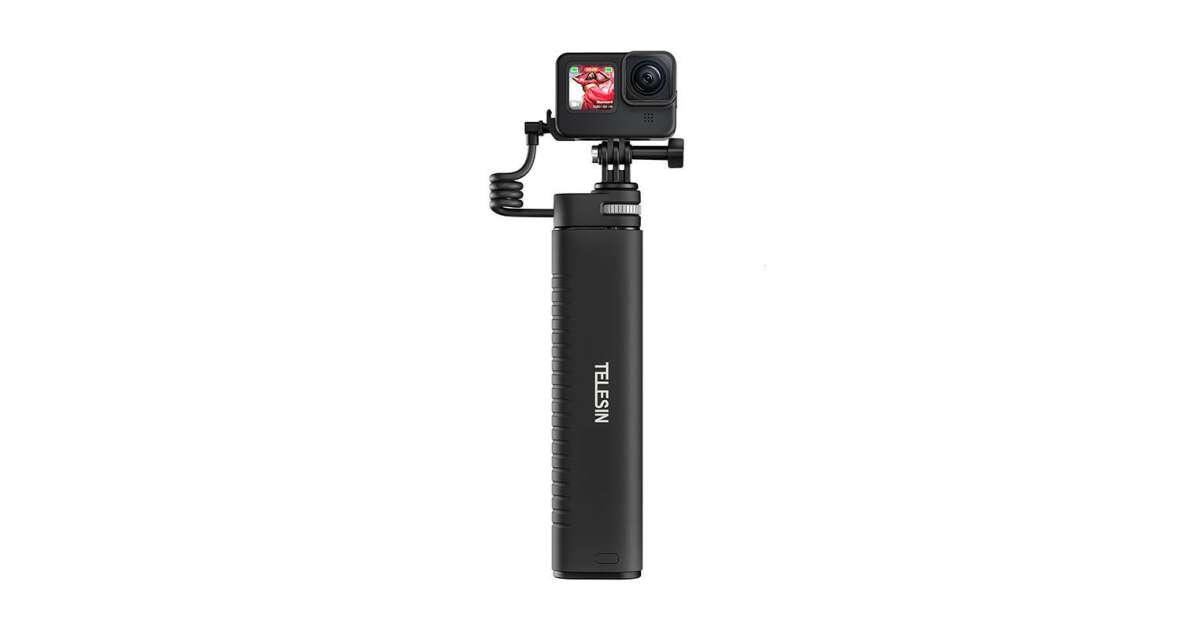 TELESIN Power grip selfie stick (With power bank) TE-CSS-001 | Pepita.com