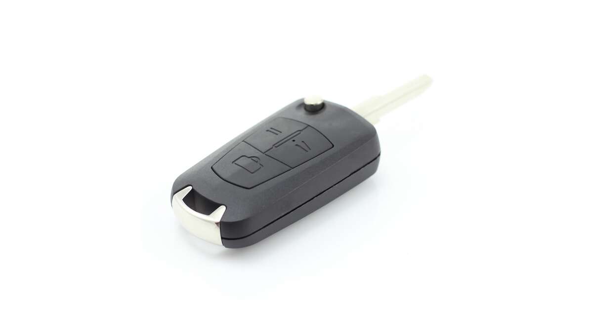Schlüsselgehäuse Messerform für Opel, 3 Tasten, Klinge links, Schwarz ...