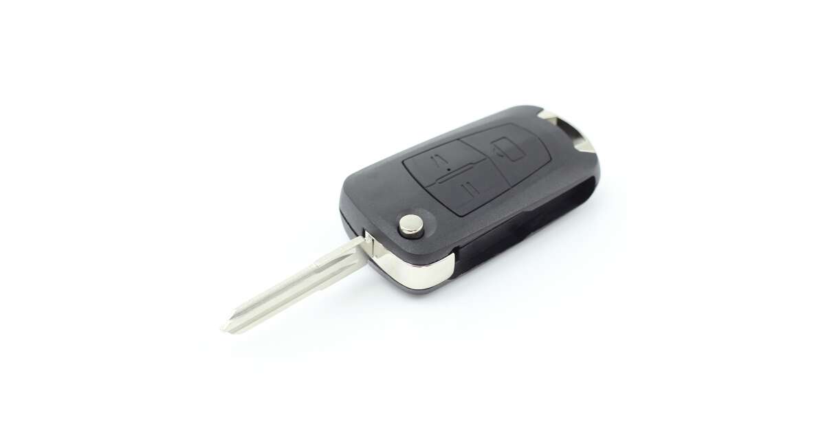 Schlüsselgehäuse Messerform für Opel, 3 Tasten, Klinge links, Schwarz ...