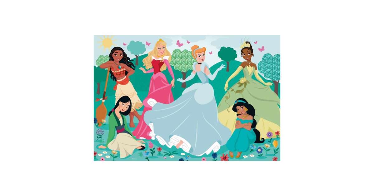 Disney Princesses Outside 104 piese maxi puzzle Clementoni | Pepita.com