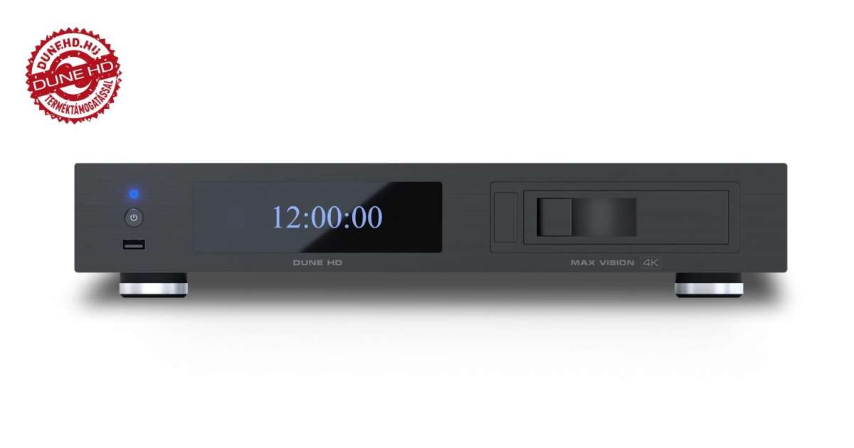 Dune HD Max Vision 4K 3D WiFi Bluetooth HDMI Ethernet USB HDD Fekete médialejátszó | Pepita.hu