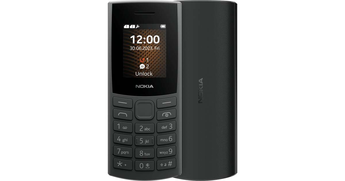 Nokia 105 4G Dual SIM Black (1GF018UPA1L05) | Pepita.hu