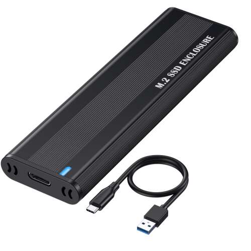 Külső M.2 SSD merevlemez ház, M.2 PCIe NVMe SSD-hez dokkoló funkcióval ...