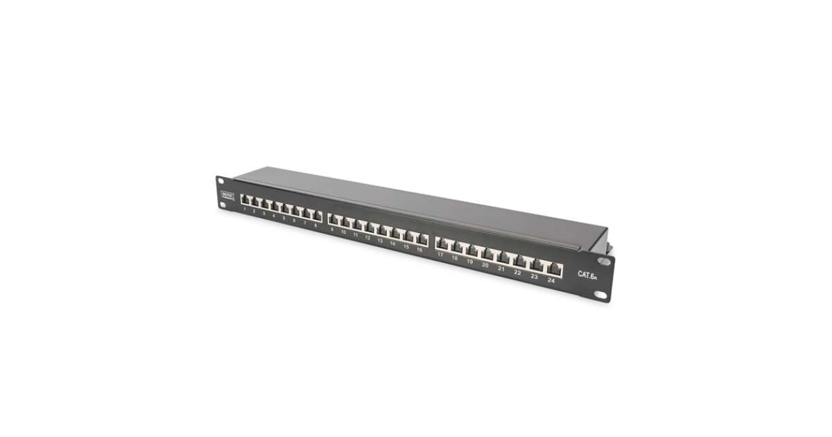 Digitus 24-port Patch Panel 1U Black DN-91624S-EA-B | Pepita.hu