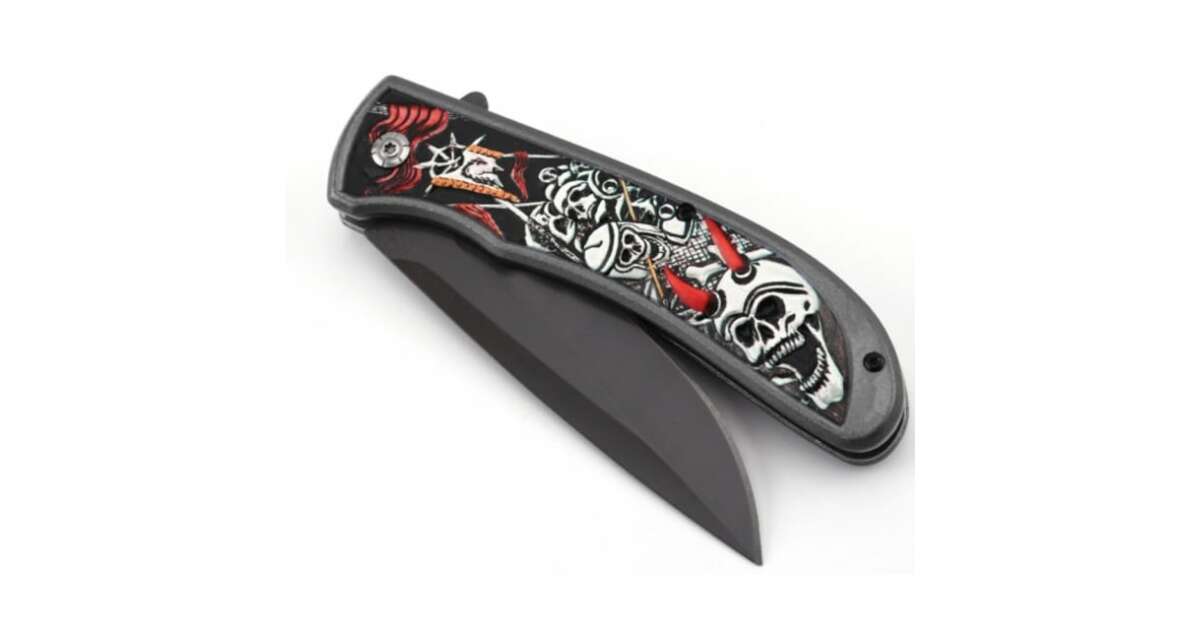 Cutit briceag de buzunar 22,5 cm, model Urban Hell's Party, cu sistem ...